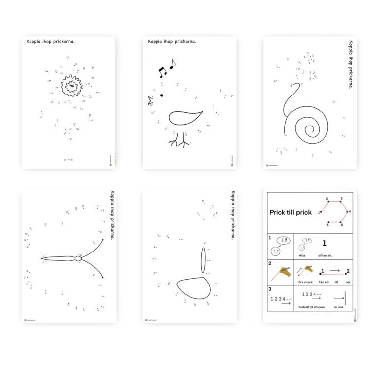 Prick till prick - Vår - NPF anpassat