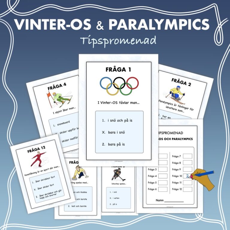 Tipspromenad – Vinter-OS & Paralympics - NPF anpassat