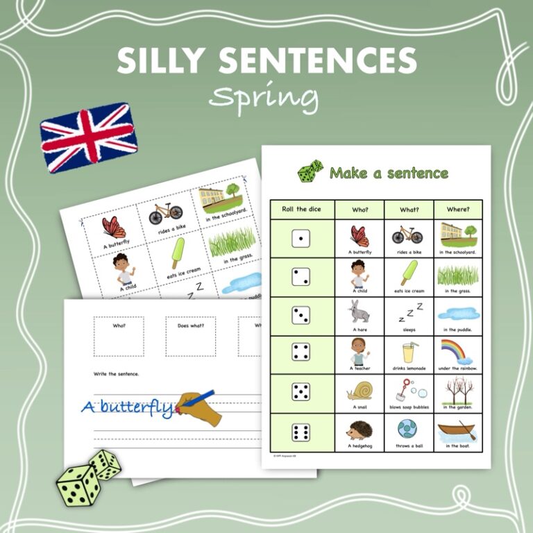 Silly sentences - Spring - NPF anpassat